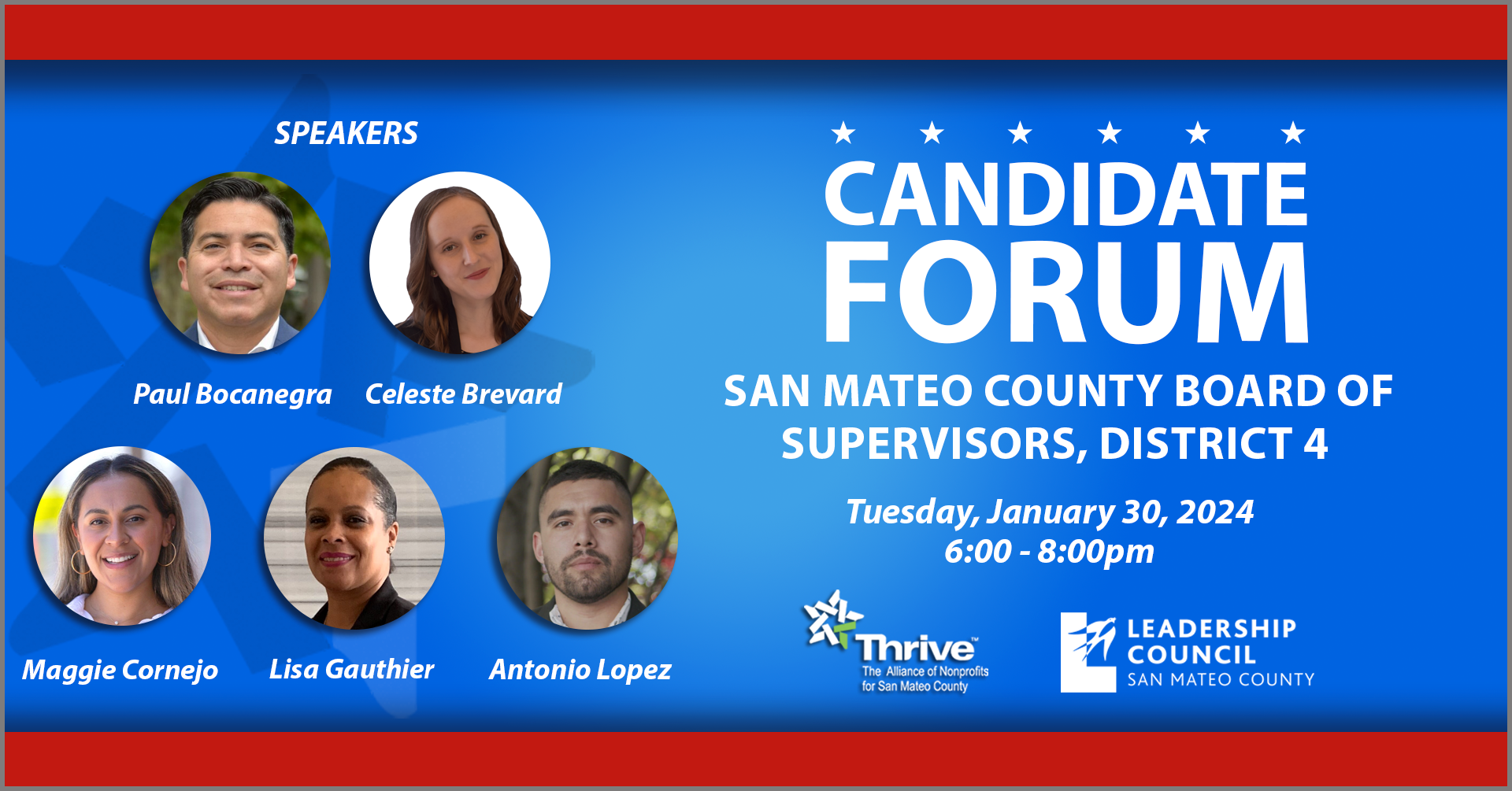 Candidate Forum: BOS 4th District Thank You Page